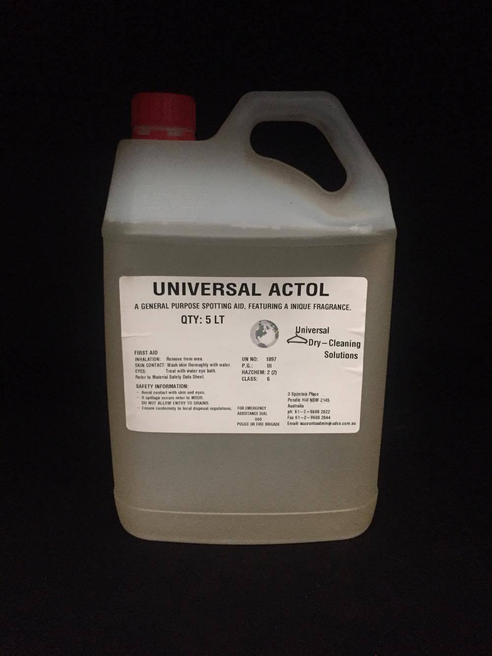 Universal “ACTOL “ – Universal Drycleaning Solutions