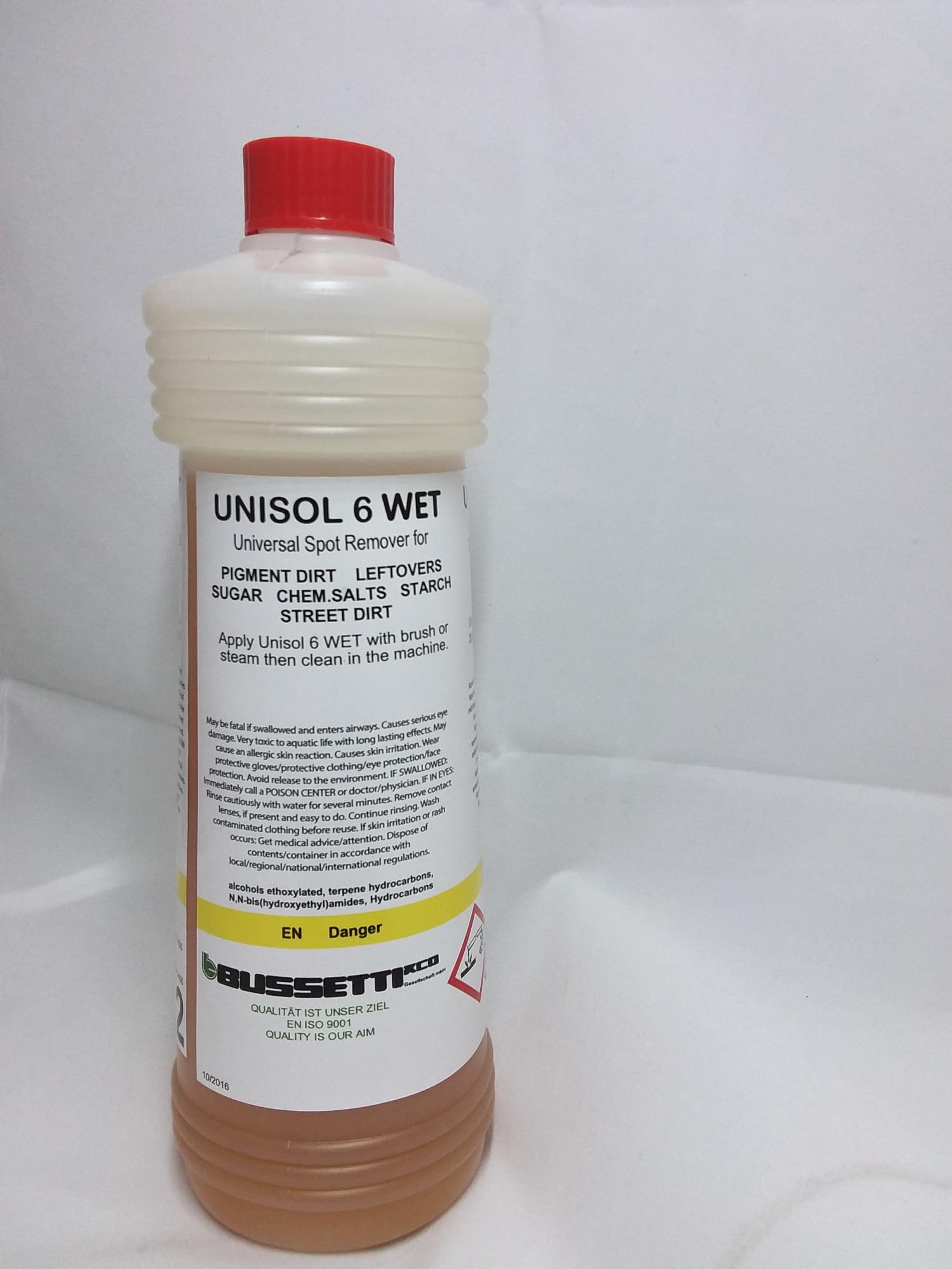 Road Grime “Bussetti” UNISOL 6 WET 500ml – Universal Drycleaning Solutions